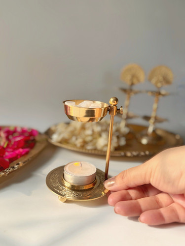 Brass Camphor Burner | Abelhouse Latest