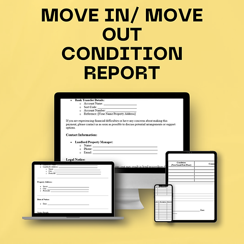 move out report template