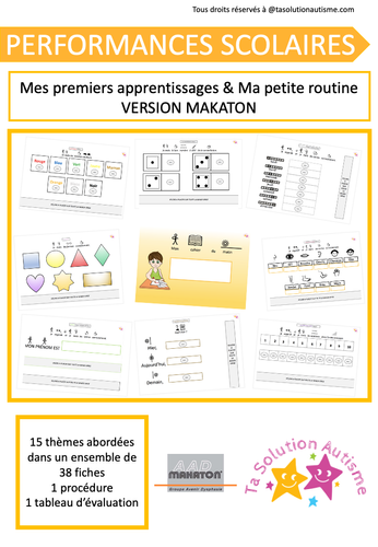 Ma petite routine version Makaton | Ta Solution Autisme