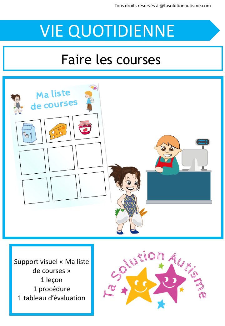Faire les courses | Ta Solution Autisme