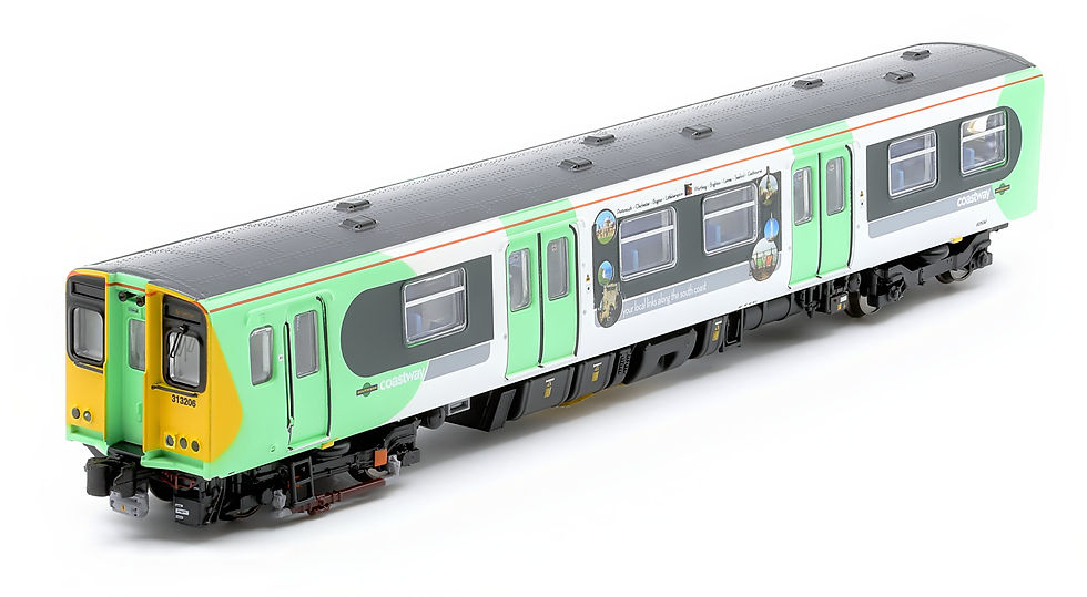 More Revolution Trains N Gauge Class 313 livery samples arrive