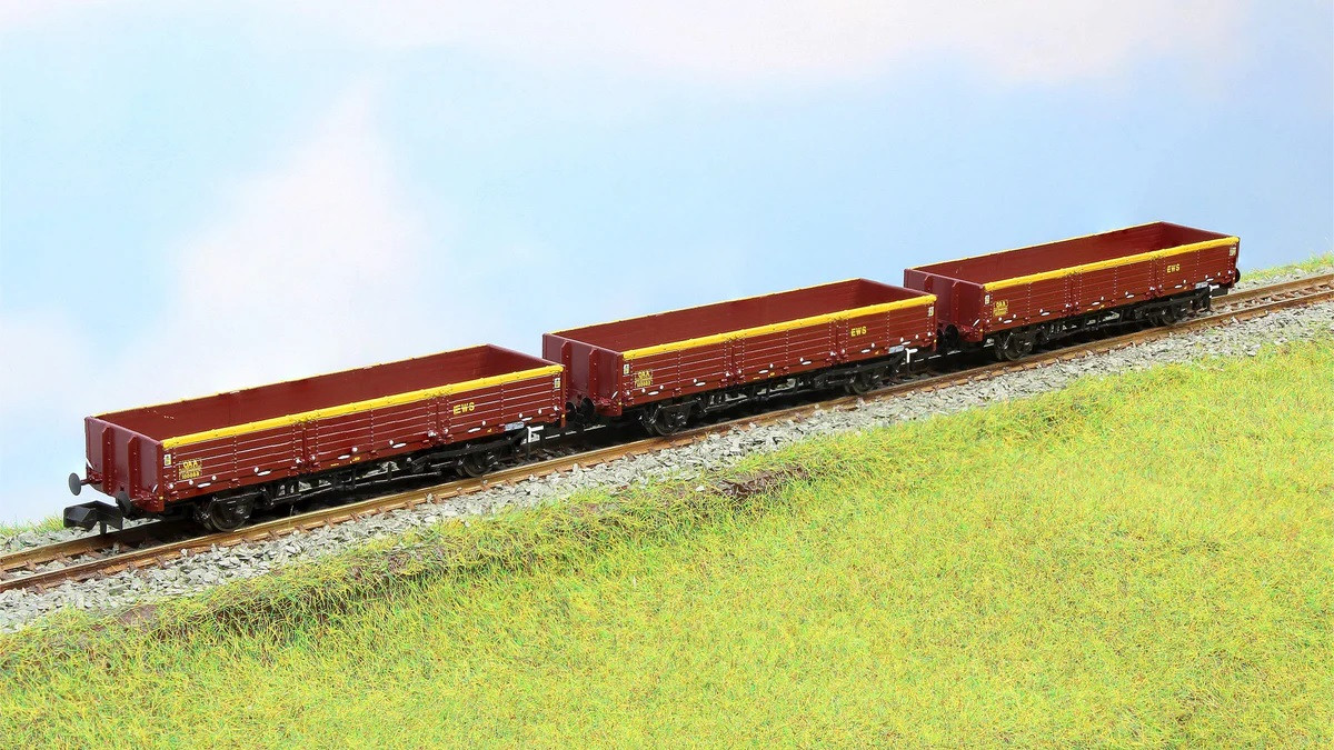 Rapido Trains N Gauge OAA open wagon livery samples shown