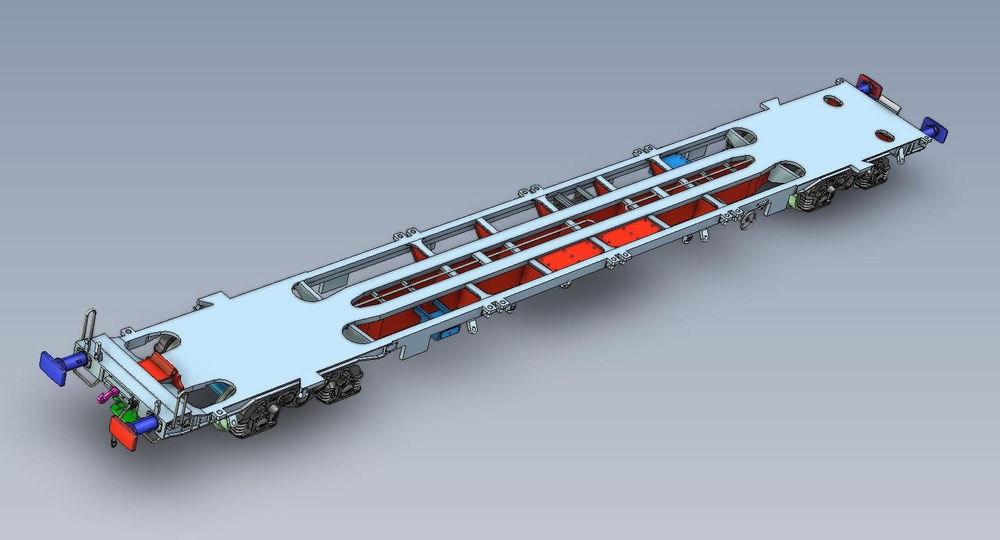 =C=Rail= Intermodal N Gauge FSA FTA container flat CAD revealed