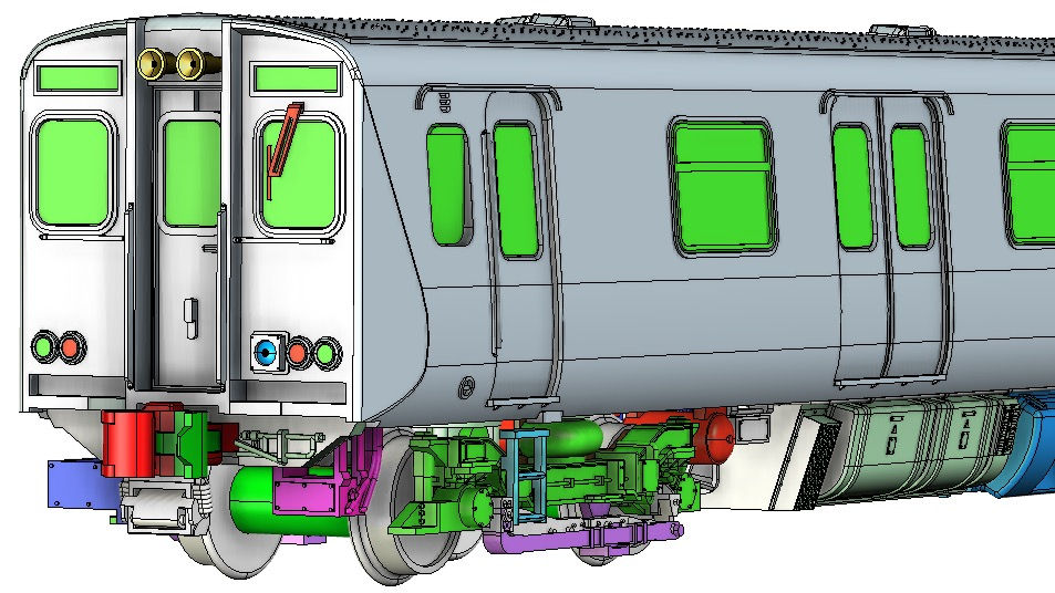 Revolution Trains Showcase N Gauge class 313/314 CAD and livery Options