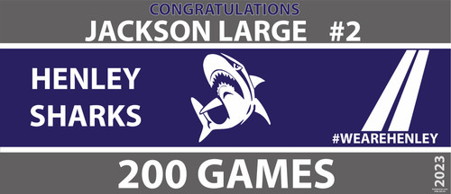 Henley Sharks Footy Banners | footybanners.com
