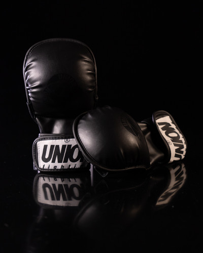 UNION fighting MMA Leather Fingerless Sparring Gloves | unionfighting
