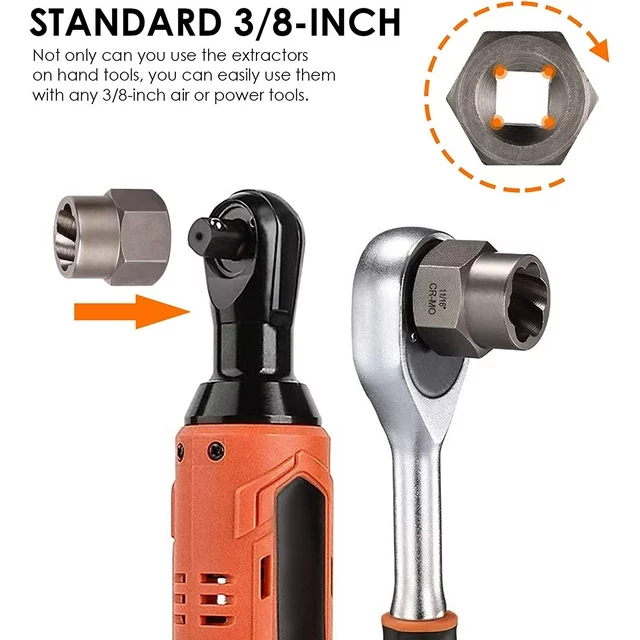 13+1 Pieces Impact Bolt & Nut Remover Set TW6008 | Thinkwork