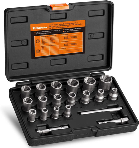 20 Pieces Bolt Extractor Set TW6097 | Thinkwork