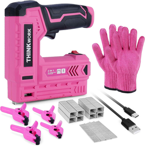 Pink Electric Staple Gun W6203 | Thinkwork