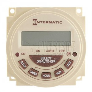Intermatic PB313E Timer, 120V SPDT 24-Hour Panel Mount Digital Pool ...