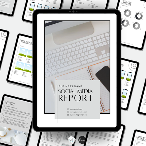 Social Media Report Template | creativelyjane