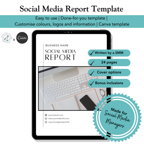 Social Media Report Template | creativelyjane