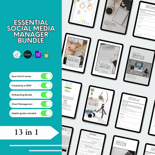 Essential Social Media Manager Bundle | creativelyjane