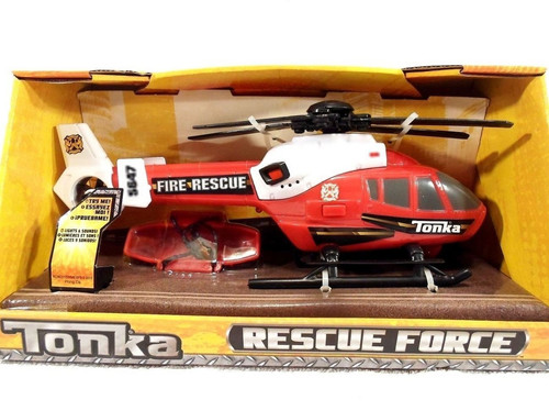 Tonka Rescue Force Fire Rescue Helicopter Red And White | vzla