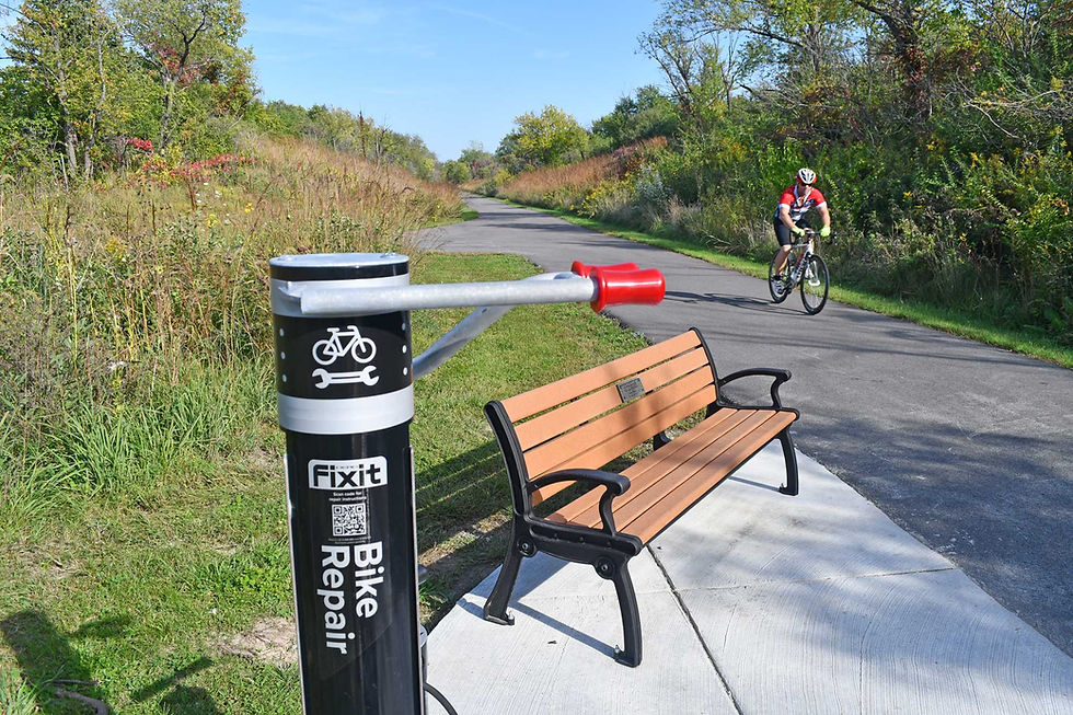 Bike repair stations help keep trail visitors rolling