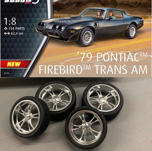 1:8 21” Schott Wheels for the new Revell Trans Am Kit (Model Kit Not ...