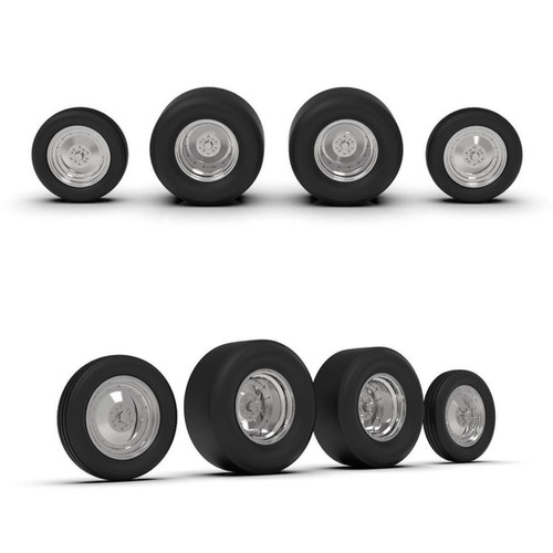 1:16 15” Cragar “Super Trick”wheels and tires | 3DScaleParts