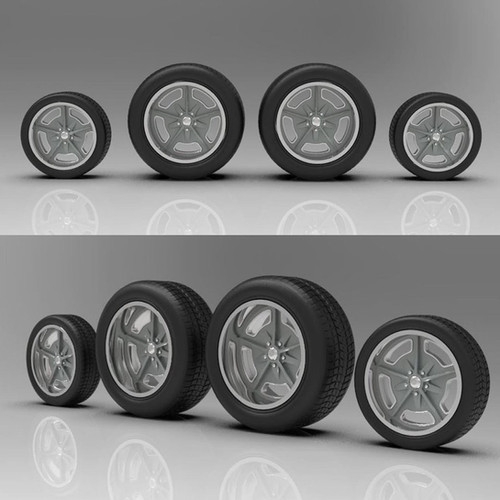 1:16 ”Speedway” 20” with Big and Little Tires | 3DScaleParts