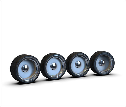 1:25 26” Detroit Beauty Chrome Rings with Chrome Caps | 3DScaleParts