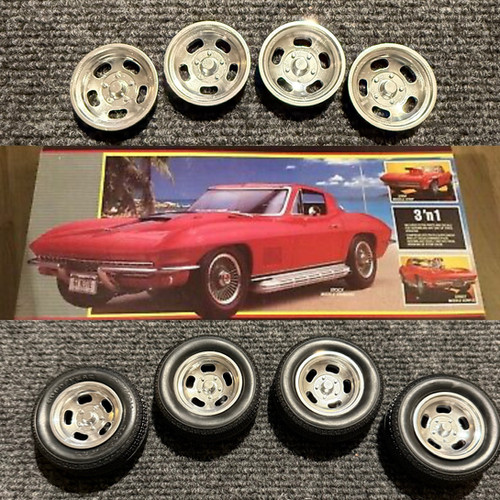 1:12 Ansen Style Wheel Swap for Revell kit tires | 3DScaleParts