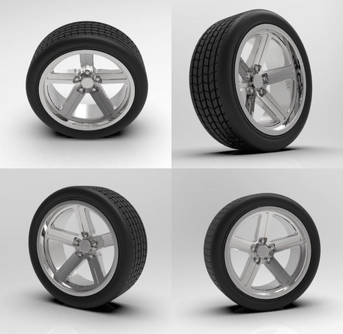 1:64 17" IROC wheels on Low Pro tires | 3DScaleParts