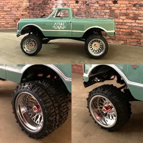 1:24 Axial Evo Rear Dually And Super Single Front Wheels. Truck Not ...
