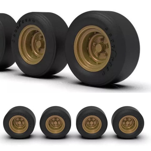 1:16 NASCAR style reverse steel wheels. Comes unpainted. | 3DScaleParts