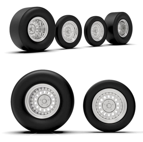 1:64 15” Old school Centerline Pro Stock wheels and Tires | 3DScaleParts