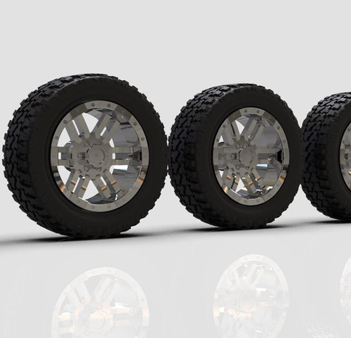 1:16 16" Velocity wheels on 30” tires | 3DScaleParts