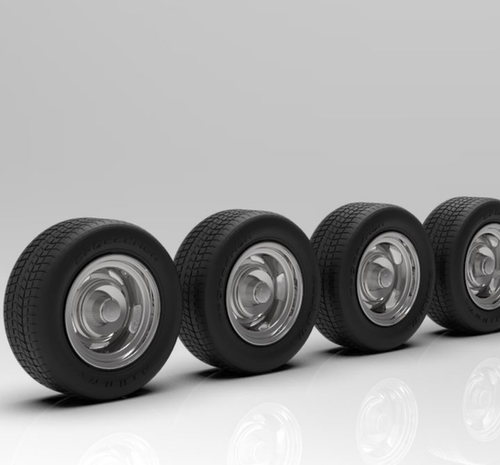 1:16 Chevy Rally Wheels and Tires | 3DScaleParts