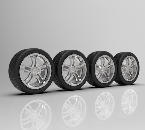 1:24 Falcon Wheels with Tires | 3DScaleParts