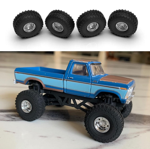 1:64 19” Alcoa wheels on 54” bogger tires | 3DScaleParts