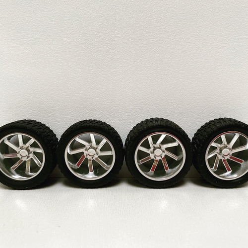 1:24 26” Radiante Wheels in Chrome or Black | 3DScaleParts