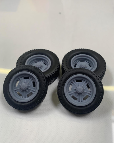 1:16 Vintage Set of Four Halibrand Salt Wheels Sprint Racer Tires ...