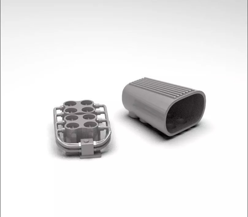 1:25 8 Port Crower Style 3DPrinted Blower Hat With Injector Body and ...