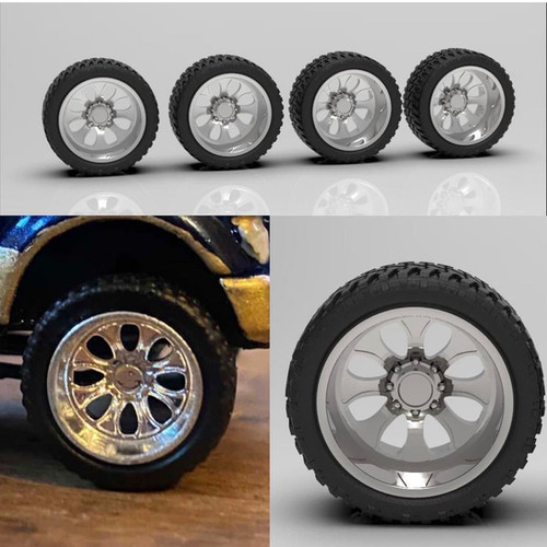 1:64 24” “Swag” wheels wheels | 3DScaleParts