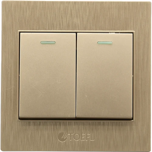 2-Gang Switch – Dual-Zone Light Control