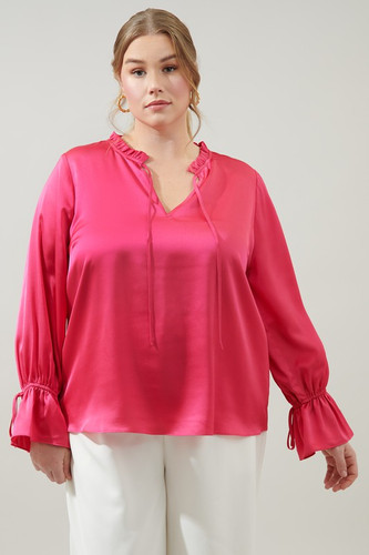 Satin Blouse Plus Size | Magnolia