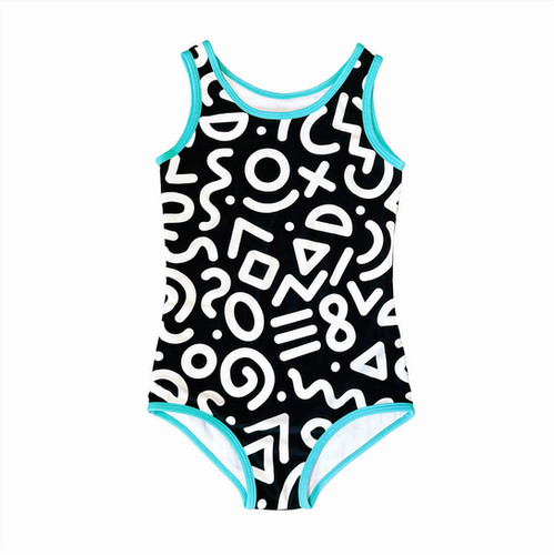 SunBlock UPF Sun Protective Doodle One-piece Swimsuit