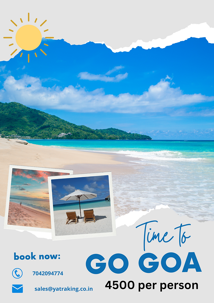 Goa Tour Package For Couple @ 4500/- per person | Yatra King