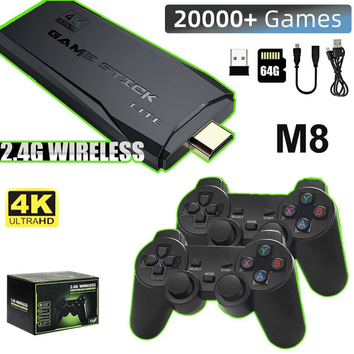 Retro Video Games Console 4K HDMI Output for TV Game Stick With 10000 ...