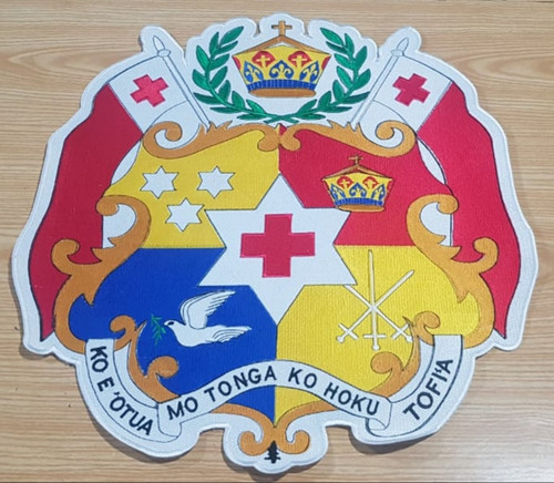 TONGA COAT OF ARMS PATCHES 16X16 ALL 100% EMBROIDERED | tokodesigns