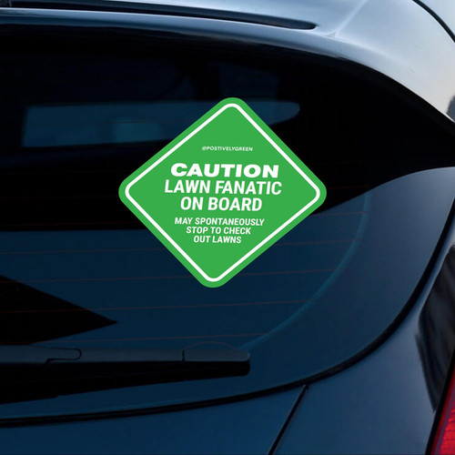 Caution Sticker 02 Green | Positively Green