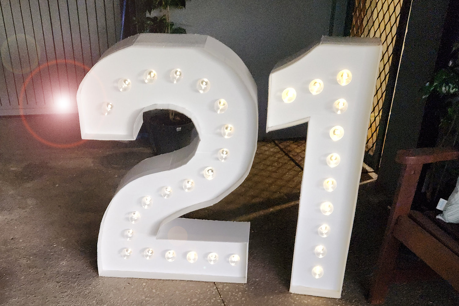 Marquee Numbers | Functions & Events | Perth | Party Hire Equipment