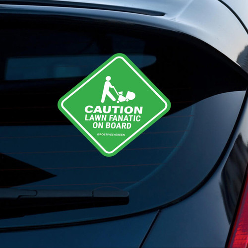 Caution Sticker 01 Green | Positively Green