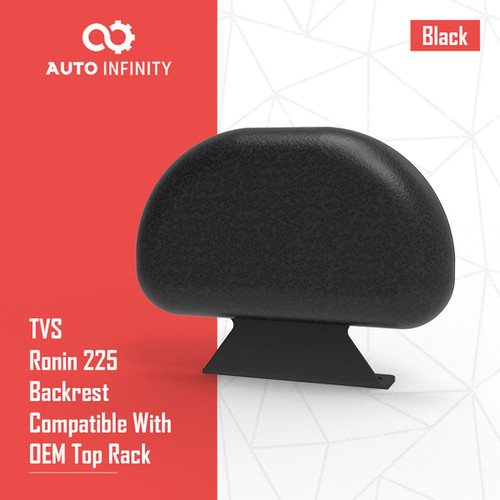 TVS Ronin 225 Backrest Compatible with OEM Top Rack | Auto Infinity