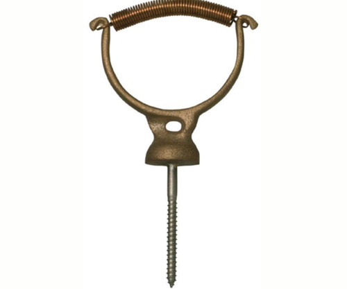 Cast bracket for 3 or 4 inch round downspout. Bronze or aluminum ...