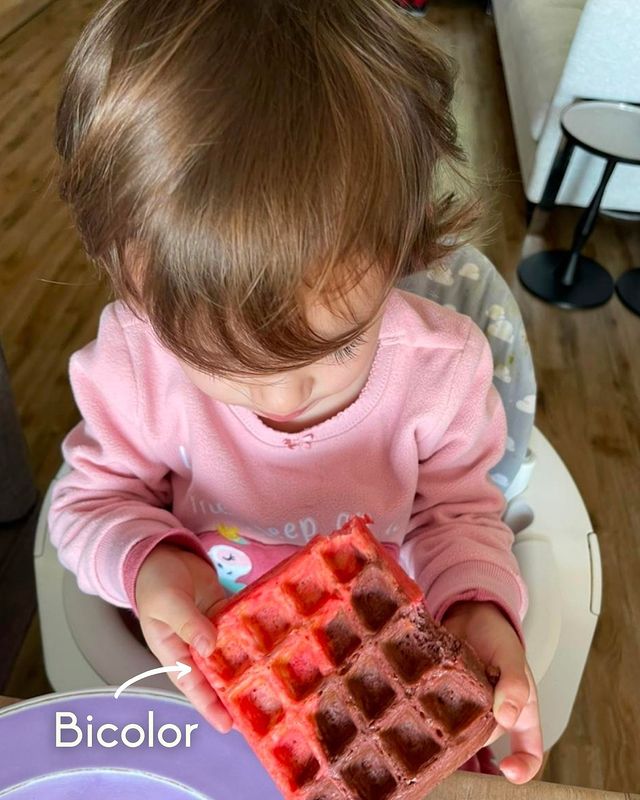 Receta: Waffles de colores
