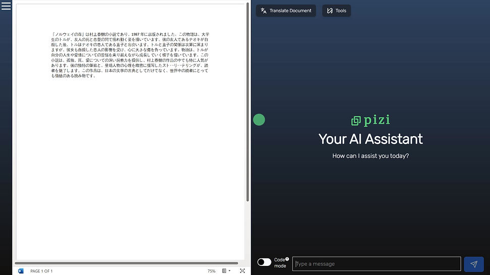 Pizi | AI Assistant fot Multiple Files