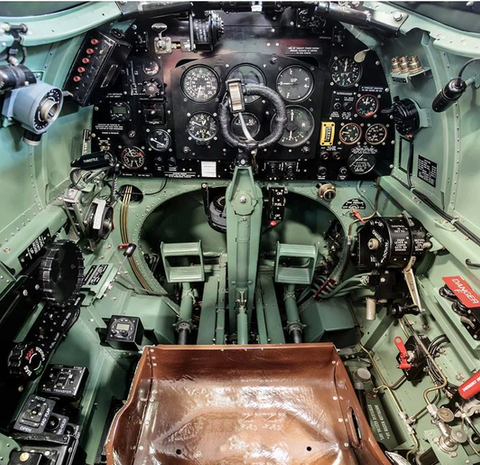 WW2 RAF Spitfire Instrument Panel